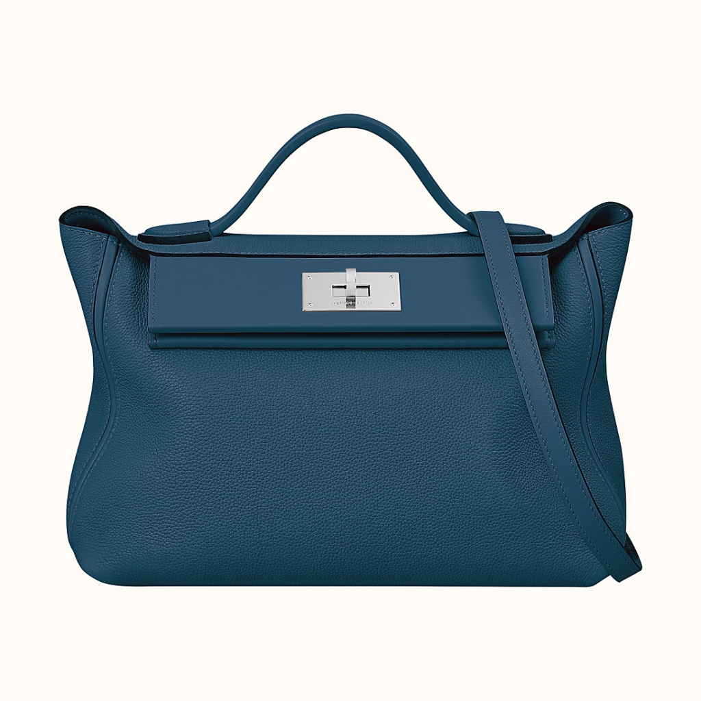 Saudi Arabia Hermes Kelly 24/24 29cm bag Deep Blue/Deep Blue-Hermès Birkin kelly Constance Lindy Bag